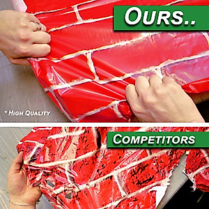 Brick Wallpaper for Bedroom by Craftopia | 4' x 20' | Brick Wall Backdrop for Decoration, Kids Birthday and More | Brick Backdrop & Fireplace Backdrop Decoration