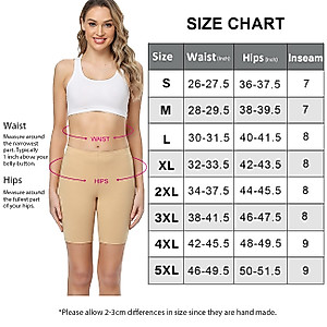 wirarpa Women's Cotton Boy Shorts Underwear Long Leggings Under Shorts Anti Chafe Bloomers Skin Color 3 Pack Large Beige