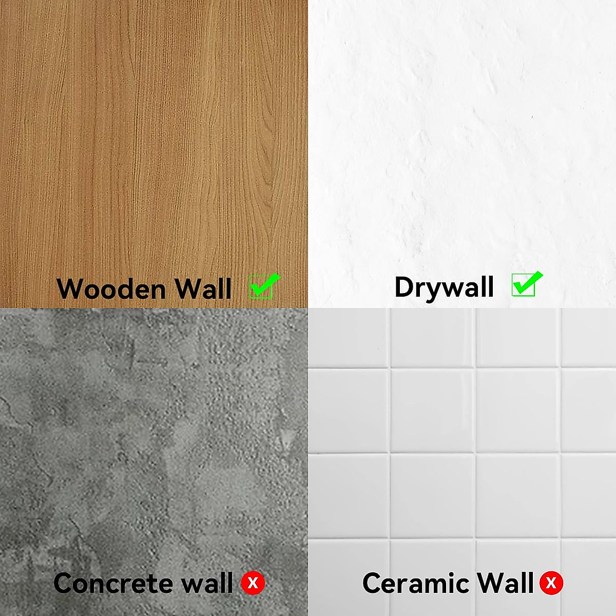 152Pcs Picture Hanging Kit, Picture Hangers 10lb, 20lb, 30lb, 50lb, 100lb Hooks with Nails, Heavy Duty Photo Frame for Pictures, Painting ,Mirror, Wall Art Mounting on Drywall, Wooden Wall