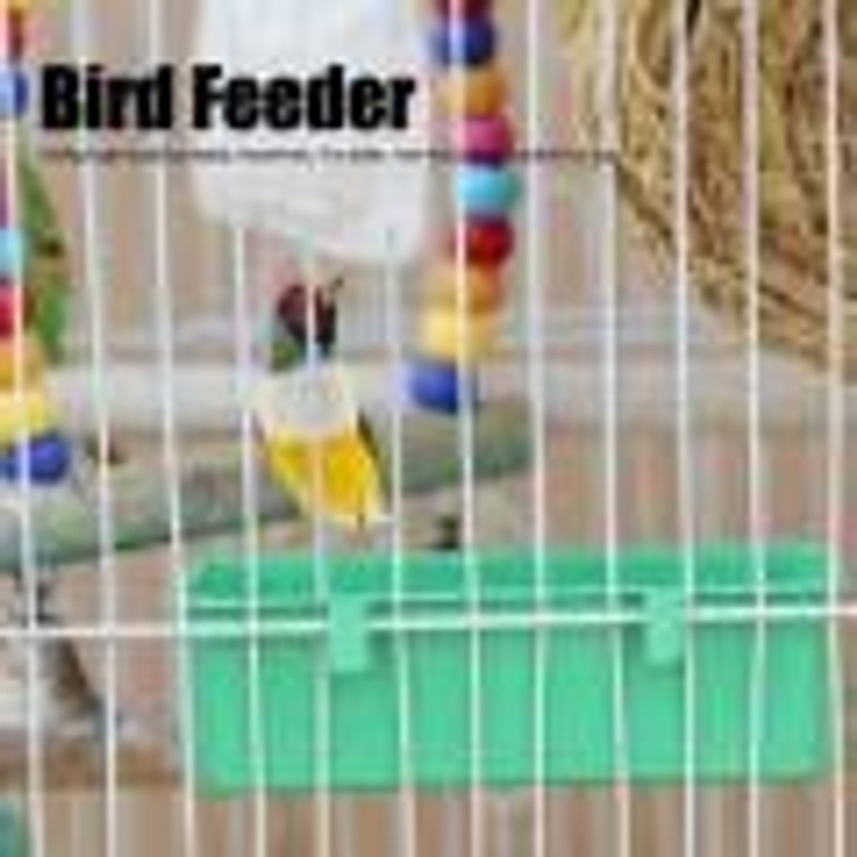 Leftwei 10Pcs Bird Food Water Feeder, Bird Seed Food Feeding Watering Dish Cups Plastic Hanging Bowl Trough Bird Bathtub Accessories for Poultry Parrot Pigeon Parakeet Budgie Cage