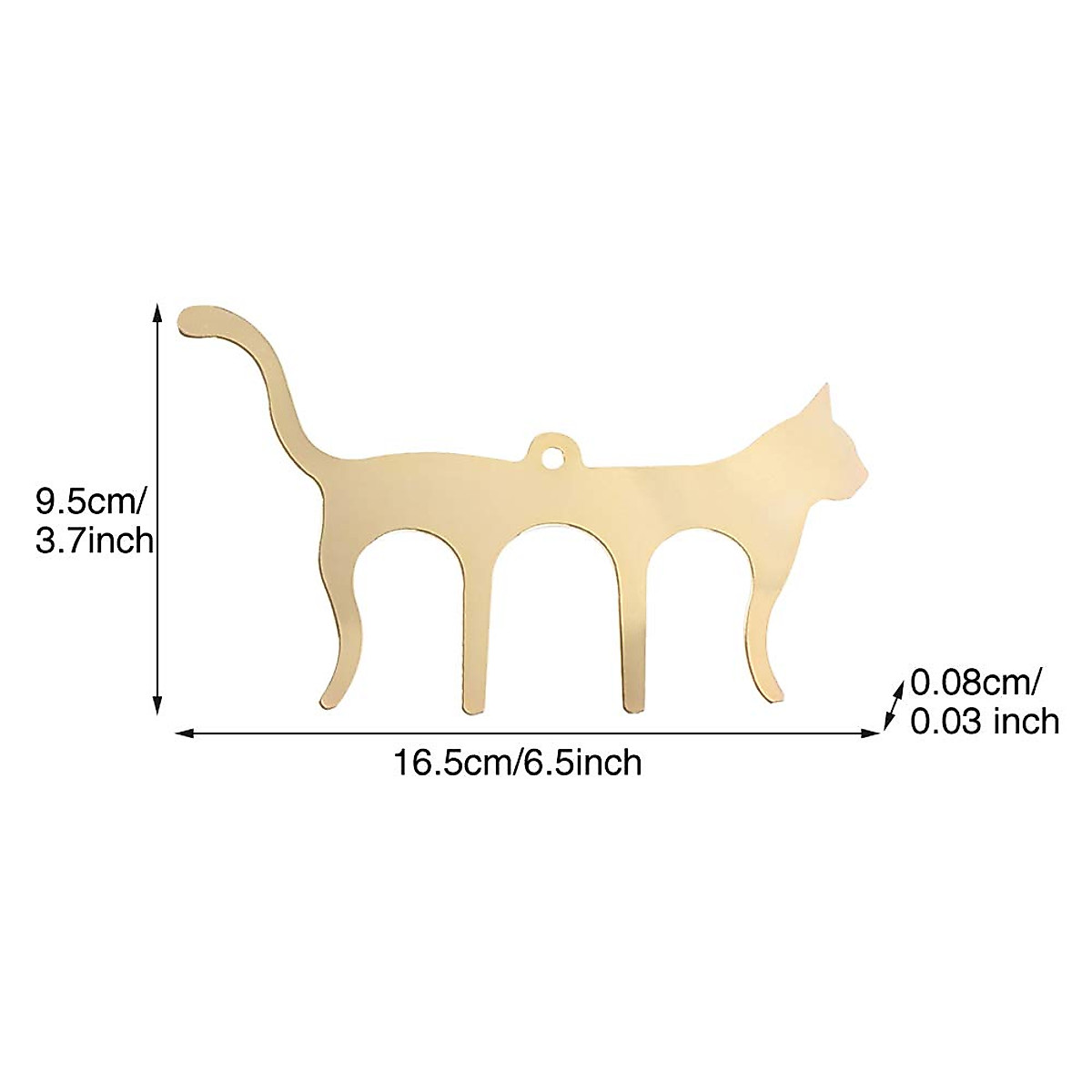 CALIDAKA Metal Music Book Clips Sheet Music Page Holder Clips for Sheet Music Stands, Cute Cat Shaped Metal Music Bookmark for Piano, Book, Keyboard Reading, Gold Color