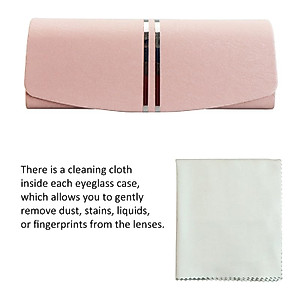 VisionGlobal Hard Shell Eyeglass Case for Eyeglasses and Sunglasses for Men/Women and Kids