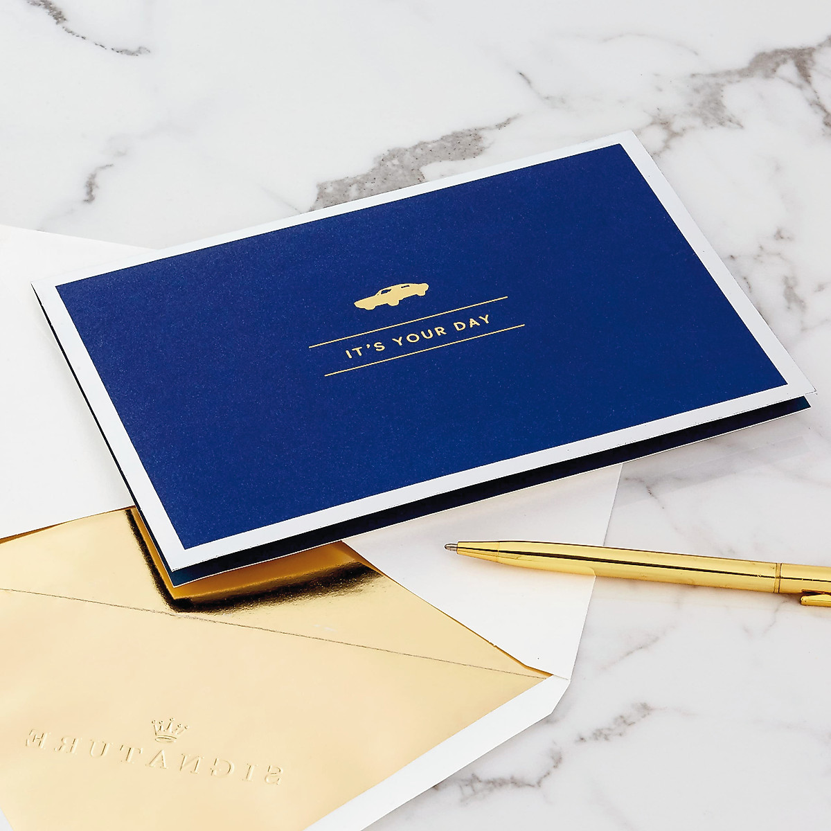 Hallmark Signature Paper Wonder Pop Up Birthday Card (Classic Car, Amazing Ride)