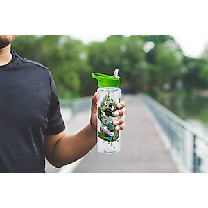 Pokemon Rayquaza 16oz Water Bottle - BPA-Free Reusable Drinking Bottles