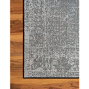 Rugs.com Monte Carlo Collection Rug – 5' x 8' Black Medium Rug Perfect for Living Rooms, Large Dining Rooms, 5 x 8 Feet