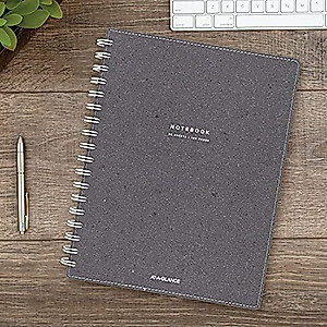At-A-Glance Collection Gray Twin Wire Notebook