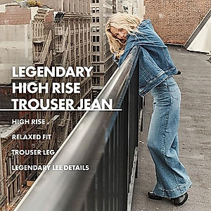 Lee Women's Legendary High Rise Trouser Jean, Blurred Darks