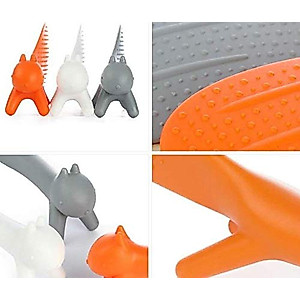 RUITASA Rice Paddle 3PCS Lovely Squirrel Shape Standing Spoon, Rice Paddle,Non-stick Rice Paddle Spoon Creative Household Kitchen Tools,Stick and Heat Resistant Kitchenware