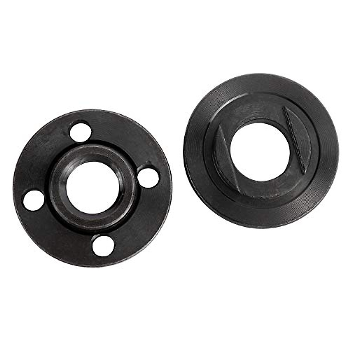 WerkWeit Grinder Angle Spanner Wrench Flange Nut Kit, 1PCS Angle Grinder Flange Wrench and 6PCS Flange Nuts, Compatible with Dewalt Bosch Black Decker Ryobi Makita(4.5" 5" 5/8-11)