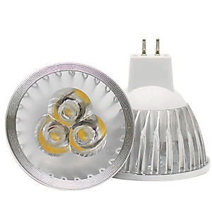 MR16 LED Bulbs MR16 3W LED Warm White Light Bulbs GU5.3 MR16 LED Bulbs 12V 3W LED Spotlight Bulbs for for Landscape Recessed Track Lighting,20W Halogen Equivalent,Pack of 10