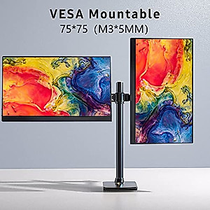 FYHXele 15" Portable Monitor Touchscreen, Portable LED Screen Extender, FHD 1080P IPS Travel Monitor, Mini-HDMI, USB C Portable Touchscreen Monitor for Laptop PC Phone, Eye Care, Touch Not for Mac OS