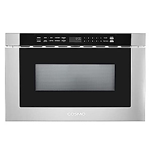 COSMO COS-12MWDSS-NH 24 in. Built-in Microwave Drawer with Automatic Presets, Touch Controls, Defrosting Rack and 1.2 cu. ft. Capacity in Stainless Steel