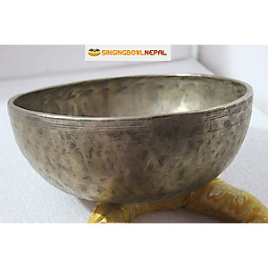 12" Old E Note Tibetan Singing Bowl, Meditation Bowl, Tibetan Bowls, Free Singing Bowl Silk Cushion, Striker and Drum Stick
