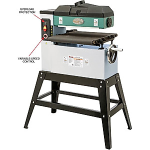 Grizzly Industrial G0458Z - 18" 1-1/2 HP Open-End Drum Sander w/VS Feed