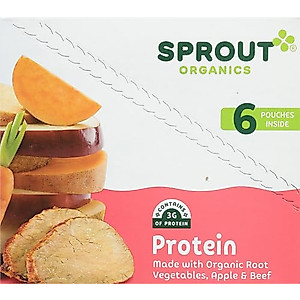 Sprout Organics Root Vegetables with Beef, 4 Oz Pouch