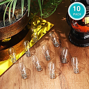 Honoson T5 Landscape Light Bulbs 12 Volt 18 Watt Landscape Bulbs Low Voltage Light Bulbs Small Landscape Lighting Bulb Wedge Base for Replacement Outdoor Garden Deck Yard Landscape Lamp(10 Pieces)