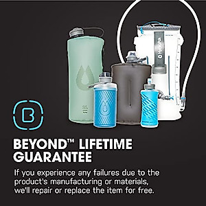 HydraPak UltraFlask Speed 500ml 2-Pack - Collapsible Soft Flask Water Bottle for Hydration Vests and Running Packs with Easy Open Cap (500 ml/17 oz), Malibu Blue