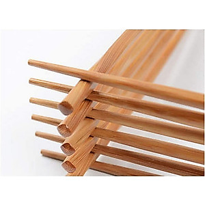 JapanBargain 4811, Bamboo Chopsticks Reusable Japanese Chinese Korean Wood Chop Sticks Hair Sticks, Dishwasher Safe, 10 Pair Gift Set