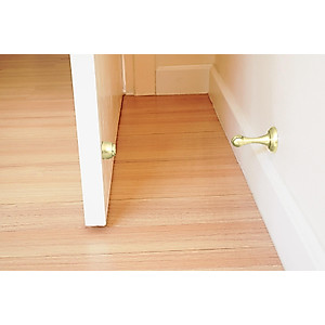 Onward Richelieu Hardware 67BR Onward 3-in (76.2 mm) Magnetic Door Stop, Brass, 1 Count (Pack of 1)