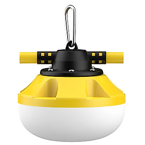 Guntsous 200FT LED Construction String Lights, 200W 22000LM,20 Sockets, Linkable Up to 16 Sets,Temporary Work Light for Job Site Workshop