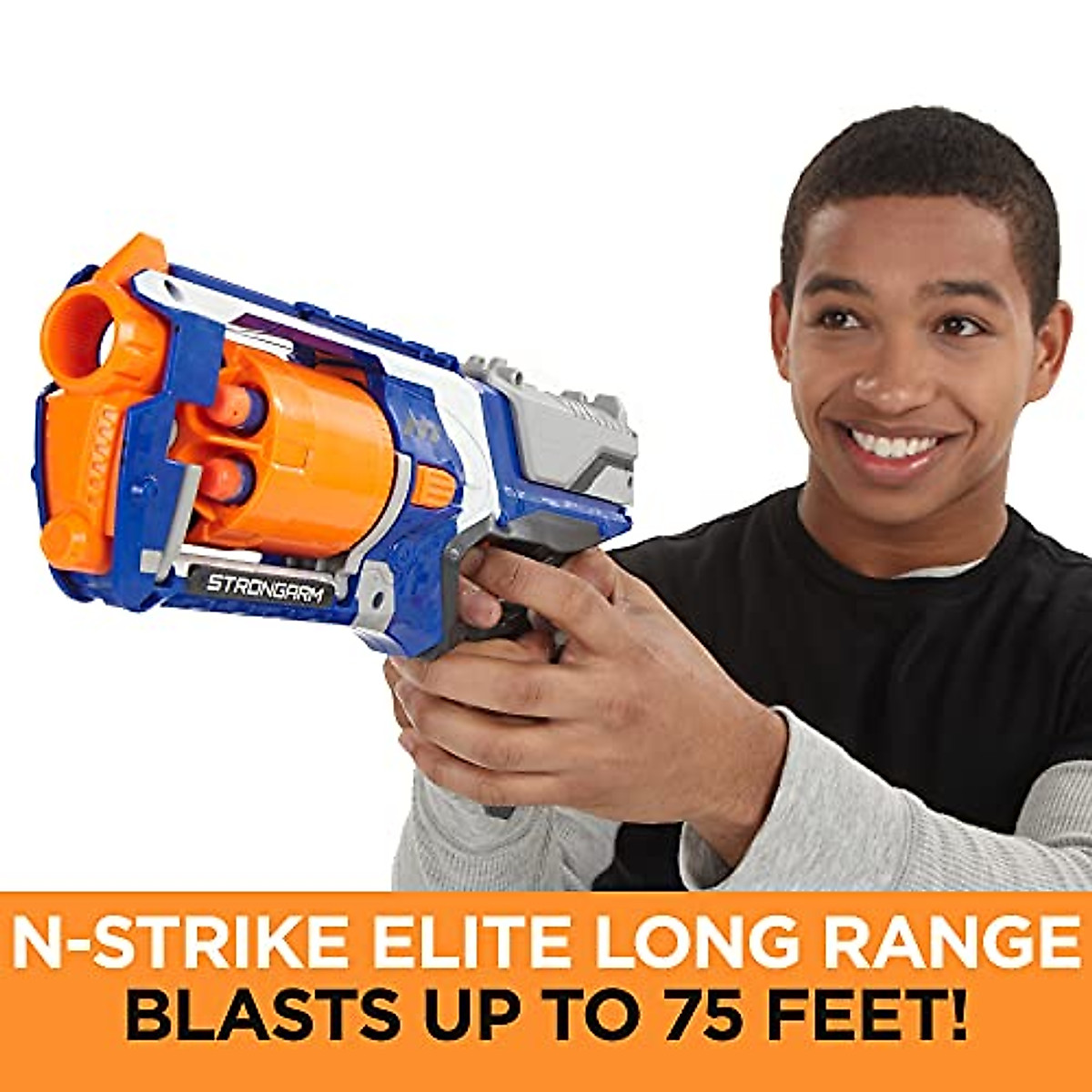 NERF N Strike Elite Strongarm Toy Blaster with Rotating Barrel (Amazon Exclusive)