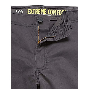 Lee Men's Extreme Motion Twill Cargo Pant Charcoal 38W x 32L