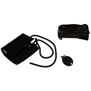 Prestige Medical Adult Cotton Aneroid Sphygmomanometer, Black