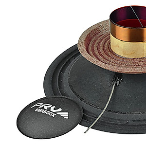 PRV AUDIO 8 Inch Midrange Speaker 8MR600X-4, 600 Watts 4 Ohm, 2 in Voice Coil, X-treme Mid Range Loudspeaker for Pro Car Audio Systems (Single)