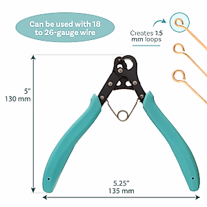 Vintaj 1-Step Looper Pliers, 1.5mm, 18-26g Craft Wire, Instantly Create Consistent Loops for Rosaries, Earrings, Bracelets, Necklaces and Wire Jewelry in One Step