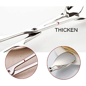 KEBE 2-PACK Serving Tongs for Buffet Party Catering .Thickening Food Serving Tongs Salad / Cake / Bread Tongs Kitchen Tongs, Stainless Steel