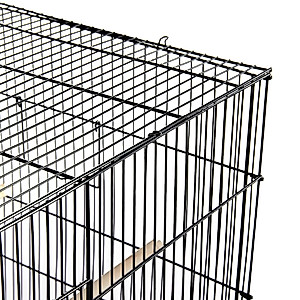 Topeakmart Pet Products Stackable Rectangle Flight Bird Cages for Small Birds Parrots Parakeets Cockatiels Conures Budgies Lovebirds Canaries Finches w/Slide-out Tray