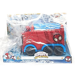 Marvel Spidey and His Amazing Friends Web Spinning Hauler - 8-Inch 3-in-1 Transforming Vehicle - Toys Featuring Your Friendly Neighborhood Spideys