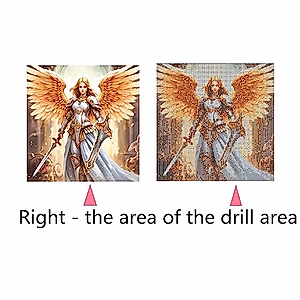 DIY 5D Diamond Art Painting Kit Cartoon Cross Stitch Diamond Art Painting Picture Kit Canvas Diamond Rhinestone Crystal Cross Stitch Embroidery Picture Adult Home Decor Wall Decor (battle angel)