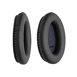 kwmobile Ear Pads Compatible with Bose Quietcomfort 35 35II 25 15 / QC35 QC35II QC25 QC15 Earpads - 2X Replacement for Headphones - Black