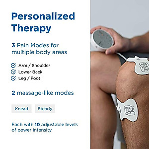 OMRON Pocket Pain Pro TENS Unit Muscle Stimulator, Simulated Massage Therapy for Lower Back, Arm, Foot, Shoulder and Arthritis Pain, Drug-Free Pain Relief (PM400)