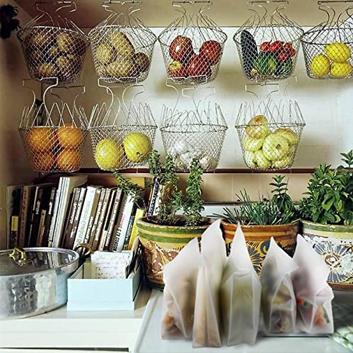 Gpurplebud Clear Toiletry Bags, PEVA Material Leakproof Zipper Bags, Security Approved Travel Makeup Cosmetic Bags for Women Men 6 Pack