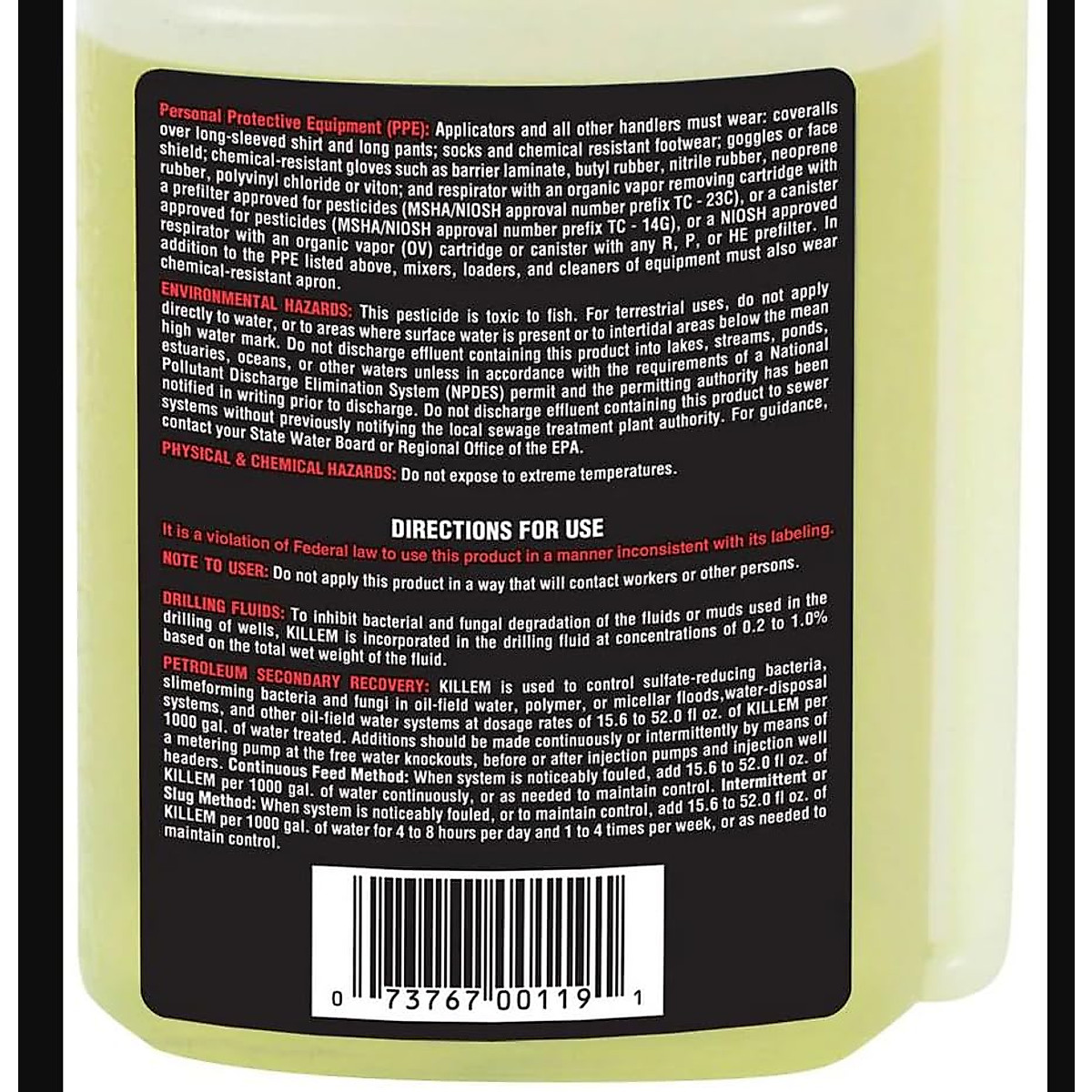 12 Bottles Killem FPPF Bacteria Slime Killer 16 Oz. NEW