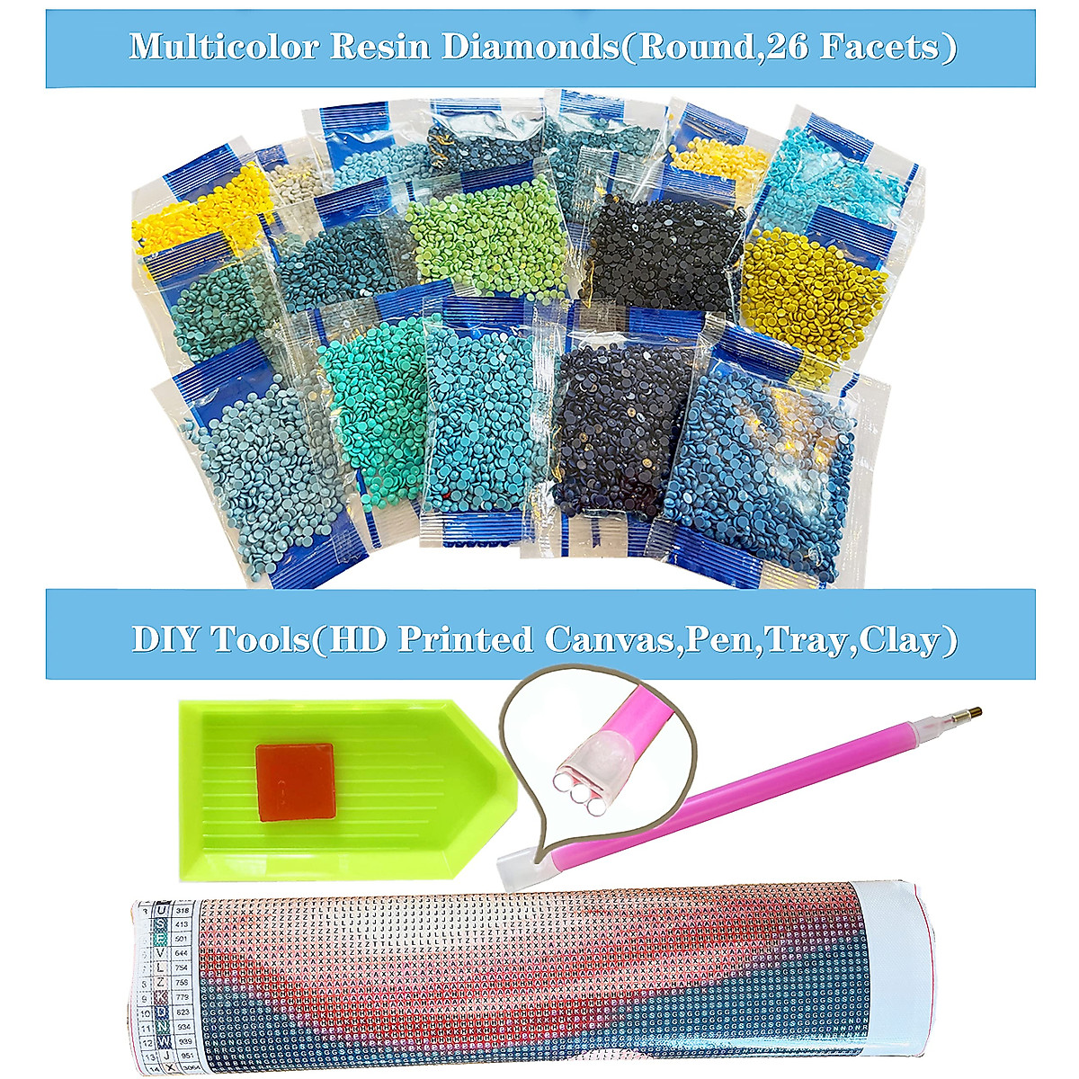 liziciti DIY Diamond Painting Kits for Adults Beginner and Kids, "Angels Around You" Full Drills 5D Diamond Mosaic Paintings for Home Wall Décor, 12" x 16"