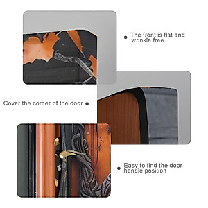 Burbuja Halloween Door Decoration Door Cover, Stretch Fabric Backdrop Door Porch Covers for Home Party Holidays Decoration, 32x79 in