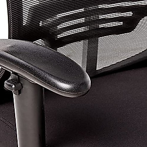 CangLong Ergonomic High Back Office Reclining Computer, Large Gaming Desk Chair with Headrest Adjustable Footrest and Lumber Support, Black