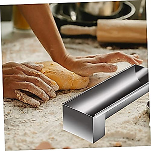 Cabilock U Shape Cake Mold Food Molds Stainless Toaster Round Bread Pan Bread Cooking Pan Bread Loaf Pan Bread in a Can Kitchen Baking Tool Creative Baking Mold Dessert Baking Mold Silver