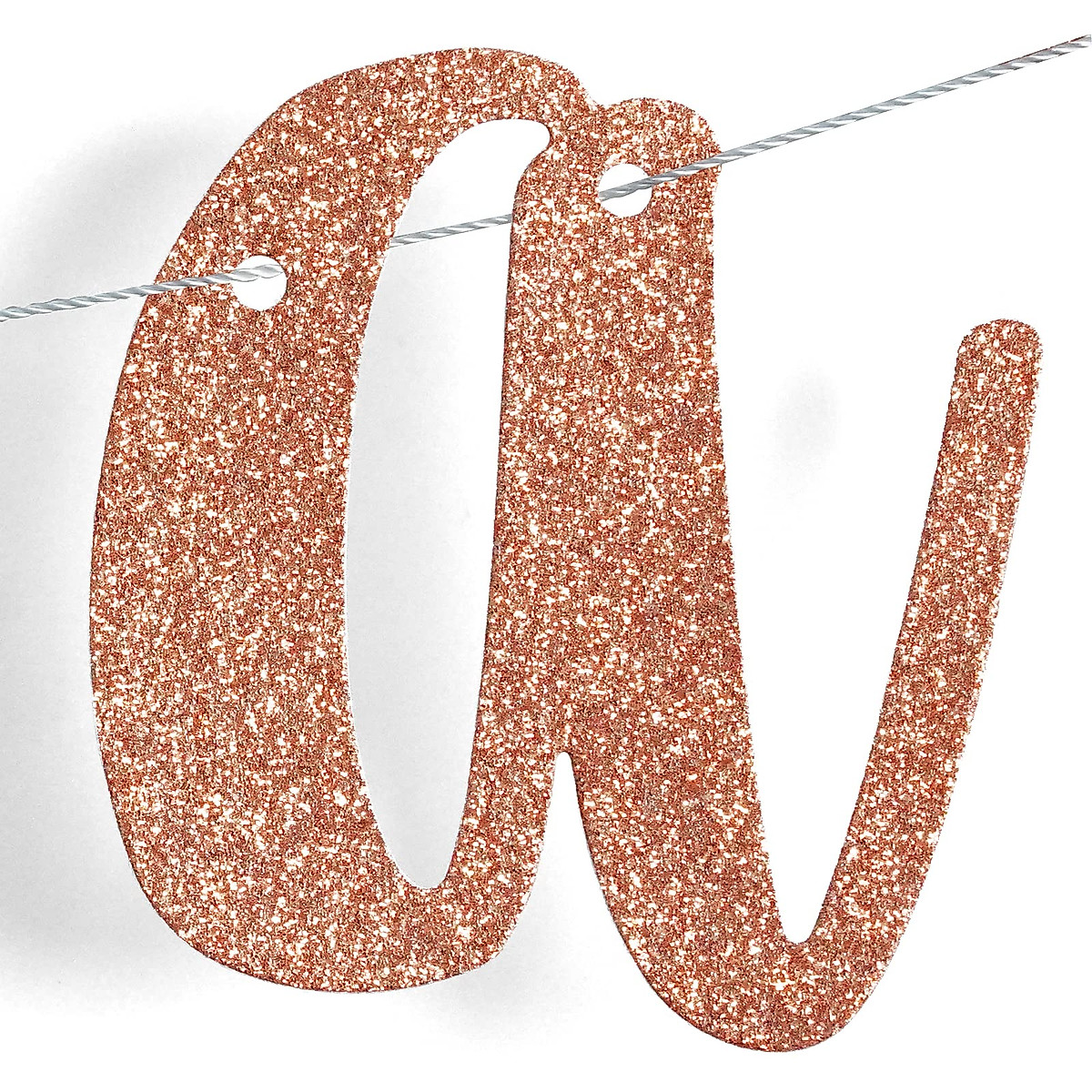 Nuestro Bautizo Banner, Spanish Baptism Party Decorations, First Holy Communion Decor, Kid's Birthday Baby Shower Party Decoration Supply Rose Gold Glitter