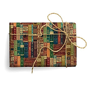 Kartos Classic Books Italian Wrapping Paper, Folded
