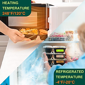 Glotoch 50 Pack 32 oz Meal Prep Container, 2 Compartment Food Containers with Lids To Go Containers, Black Plastic Containers for Lunch-Microwave, Freezer, Dishwasher Safe, Eco-Friendly