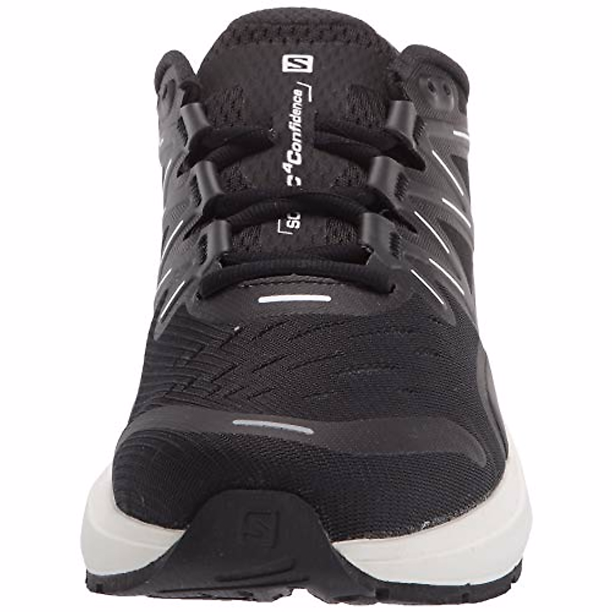 Salomon Sonic 4 Confidence Running Shoes for Men, Black/White/Ebony, 10.5