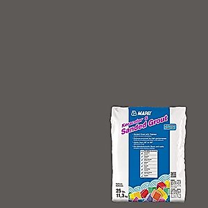 MAPEI Keracolor S Charcoal Cementitious Sanded Powder Grout - 25LB Bag