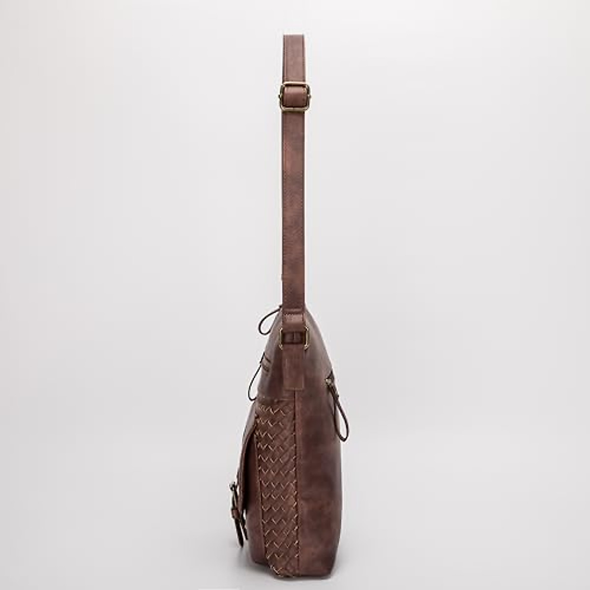 KouLi Buir Crossbody Purses for Women - PU Leather Shoulder Handbags Sling Bag Crossboby Bags Medium Multi Pockets (Dark Brown)