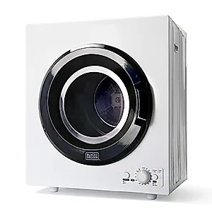 BLACK+DECKER BCED37 Compact Dryer for Standard Wall Outlet, Small, 4 Modes, Load Volume 13.2 lbs., White
