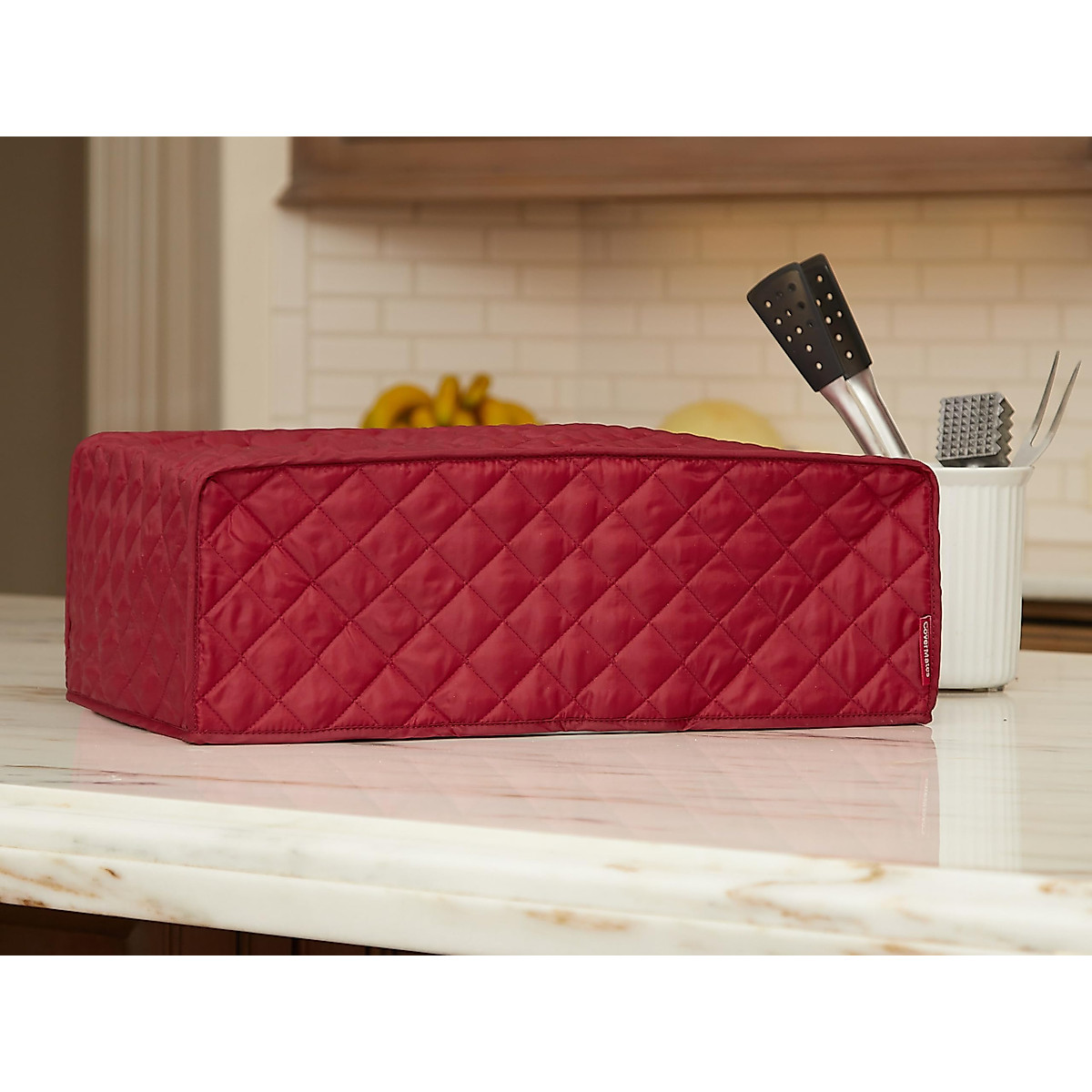 Covermates Keepsakes - Rectangular Appliance Cover - Dust Protection - Stain Resistant - Washable - Appliance Cover, Red