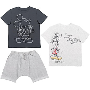 Disney Mickey Mouse Baby Boys French Terry T-Shirt & Shorts Set 18 Months